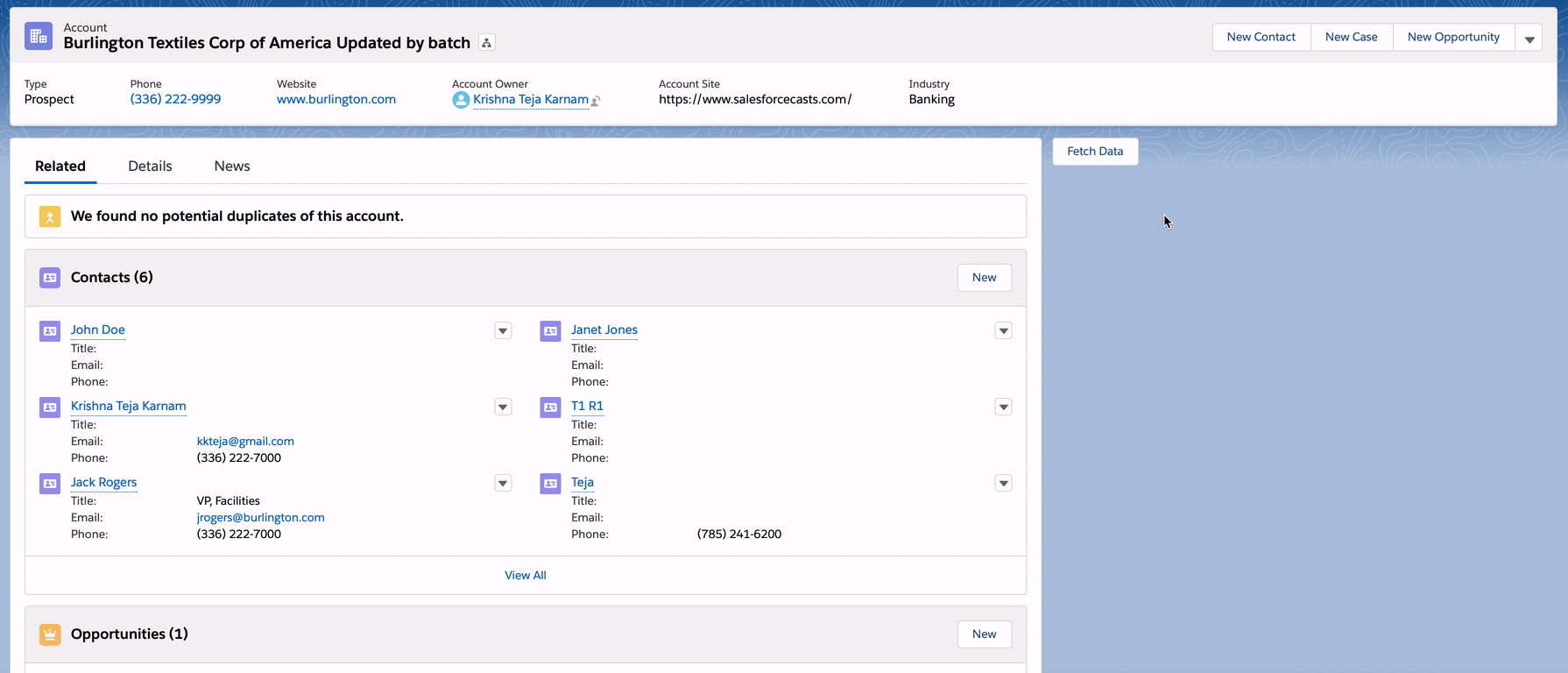 Using fetch API in LWC