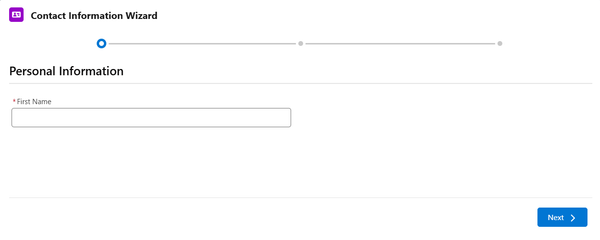 Building Form With Multiple Steps in LWC